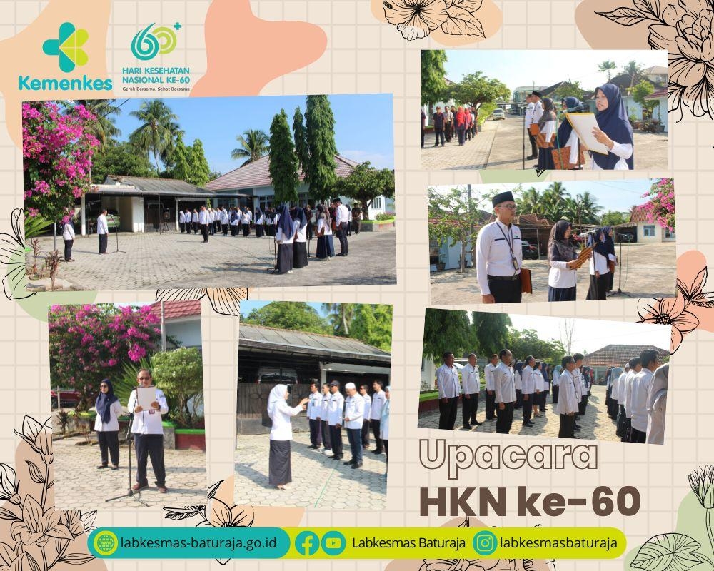 HKN ke-60, Labkesmas Baturaja Peringati dengan Upacara